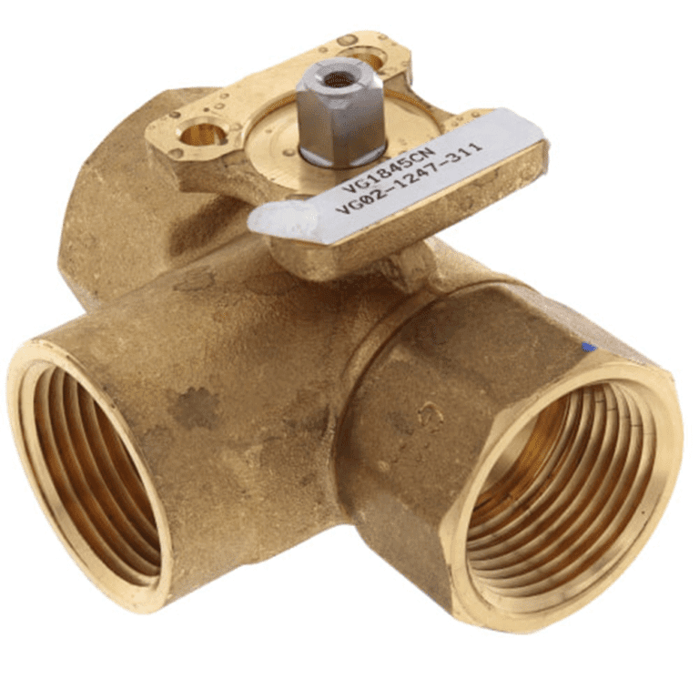 Johnson Controls VG1845FR 3-Way Stainless Steel Trim Ball Valve