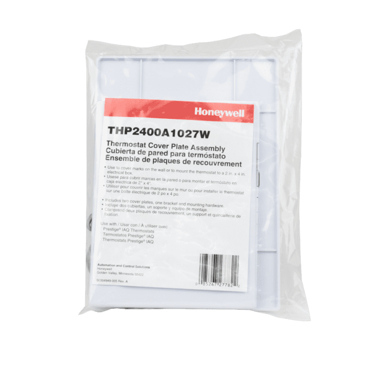 Honeywell THP2400A1027W Wall Plate for Prestige IAQ Thermostats, White