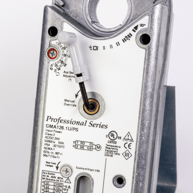 Siemens 24 Volt, Spring Return Actuator, 2-Position, 62 lb-in, Dual End ...