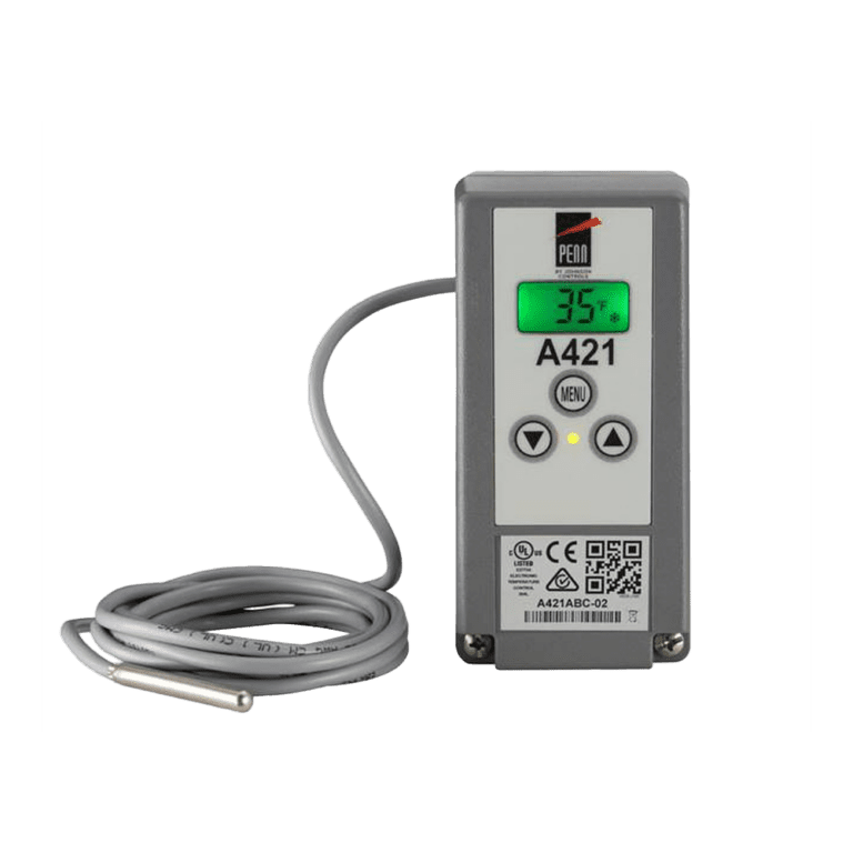 Johnson Controls A421ABD-02C Line-voltage Type 1 Electronic Temperature ...