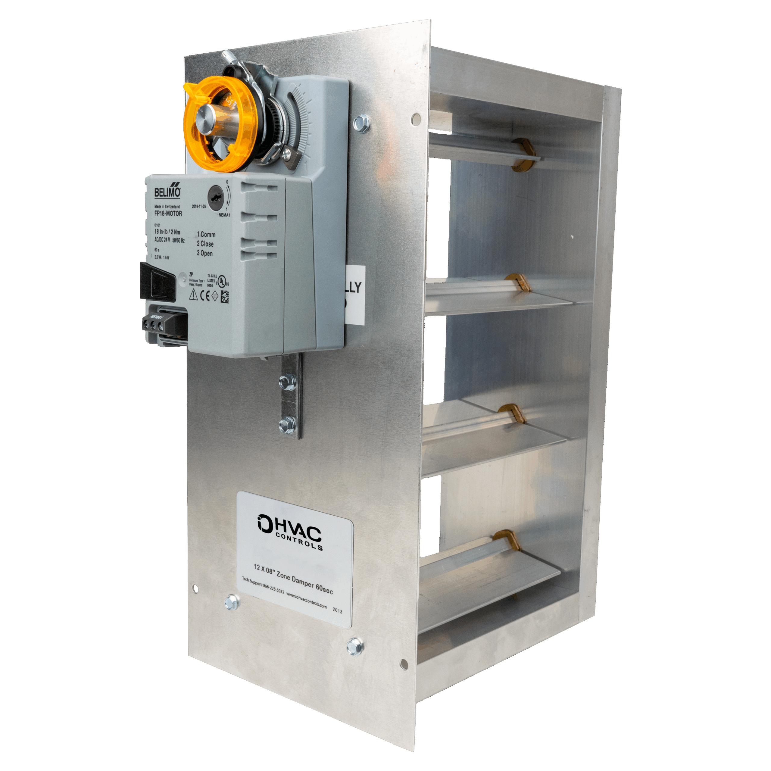 iO HVAC Controls MD-XXXX-BM Bottom Mount Rectangular Dampers