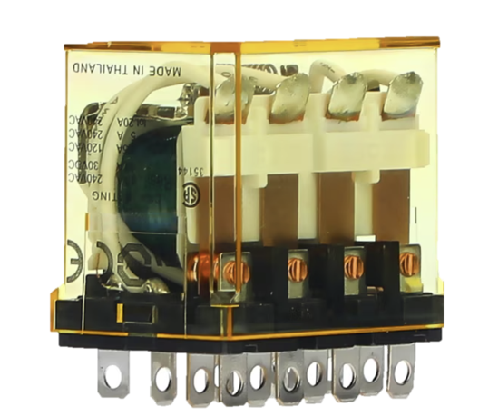 IDEC Relays RH4B-UAC24V Electrical, Relay, 4PDT, 24Vac, 10Amp Model RH ...