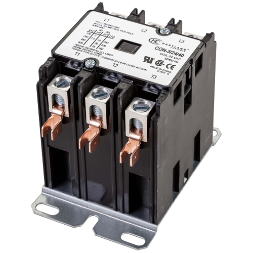 Carrier HN53CD024 3‑Pole 24 V/40 A Contactor