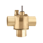 Caleffi Z300432 3 Way 1/2" Sweat Valve 2.5 Cv 50 psi