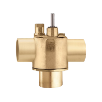 Caleffi Z300432 3 Way 1/2" Sweat Valve 2.5 Cv 50 psi